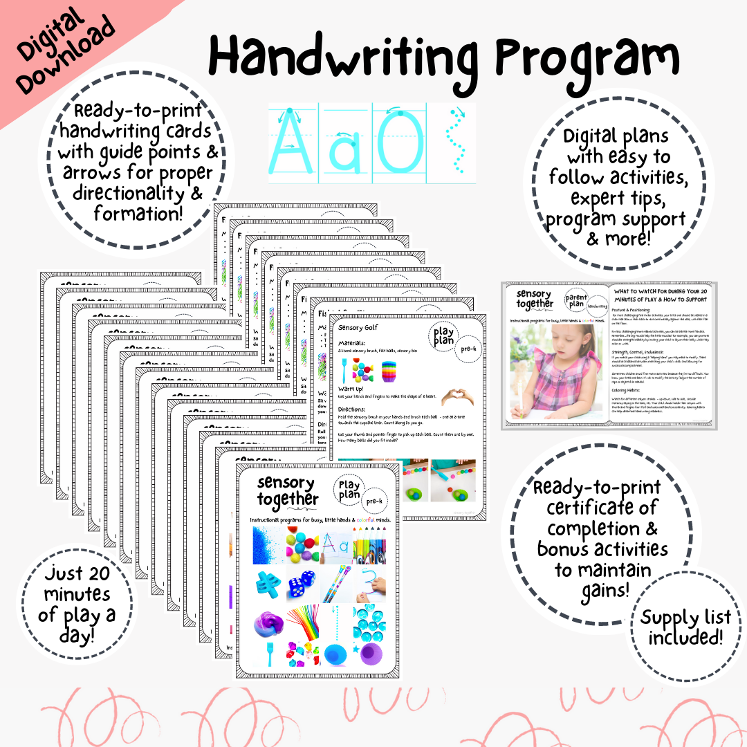 Handwriting Program *Digital Download* – Sensory Together